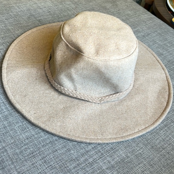 Asn | Accessories | Brown Cozy Wool Blend Wide Brim Hat By Asn | Poshmark